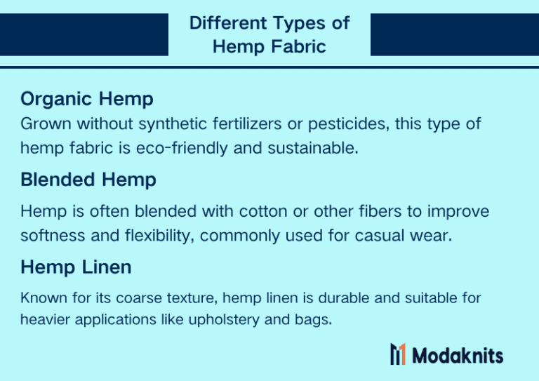 Hemp Fabric – Production, Benefits, and Applications - Modaknits Apparel